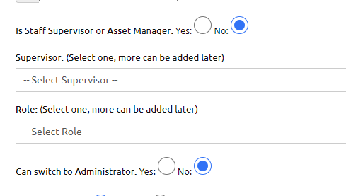 Setting Up A Supervisor Role
